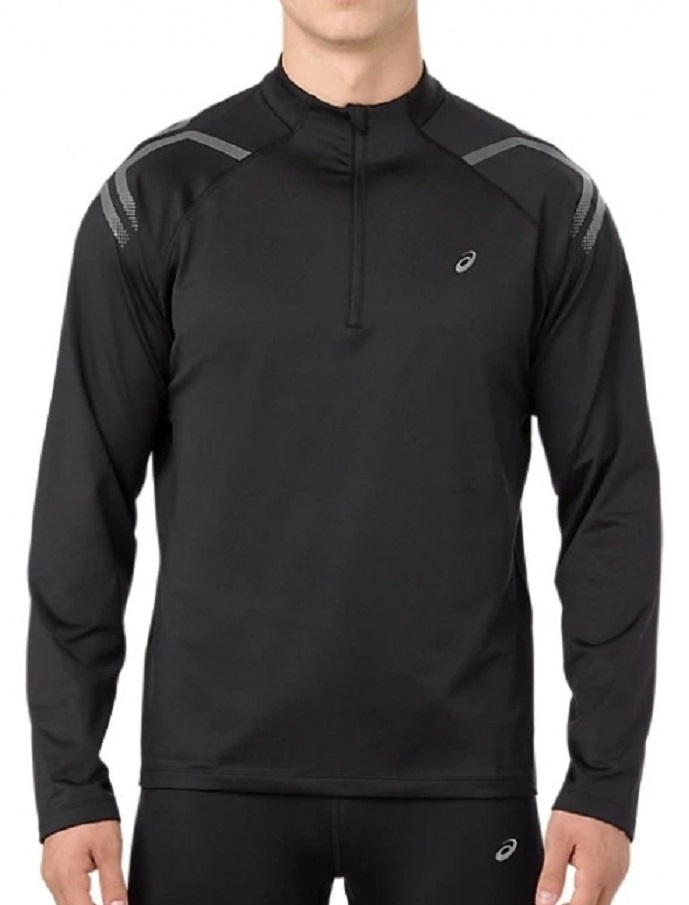 Мужская беговая рубашка Asics Icon Winter Ls 1/2 Zip Top 2011A044 001 ...
