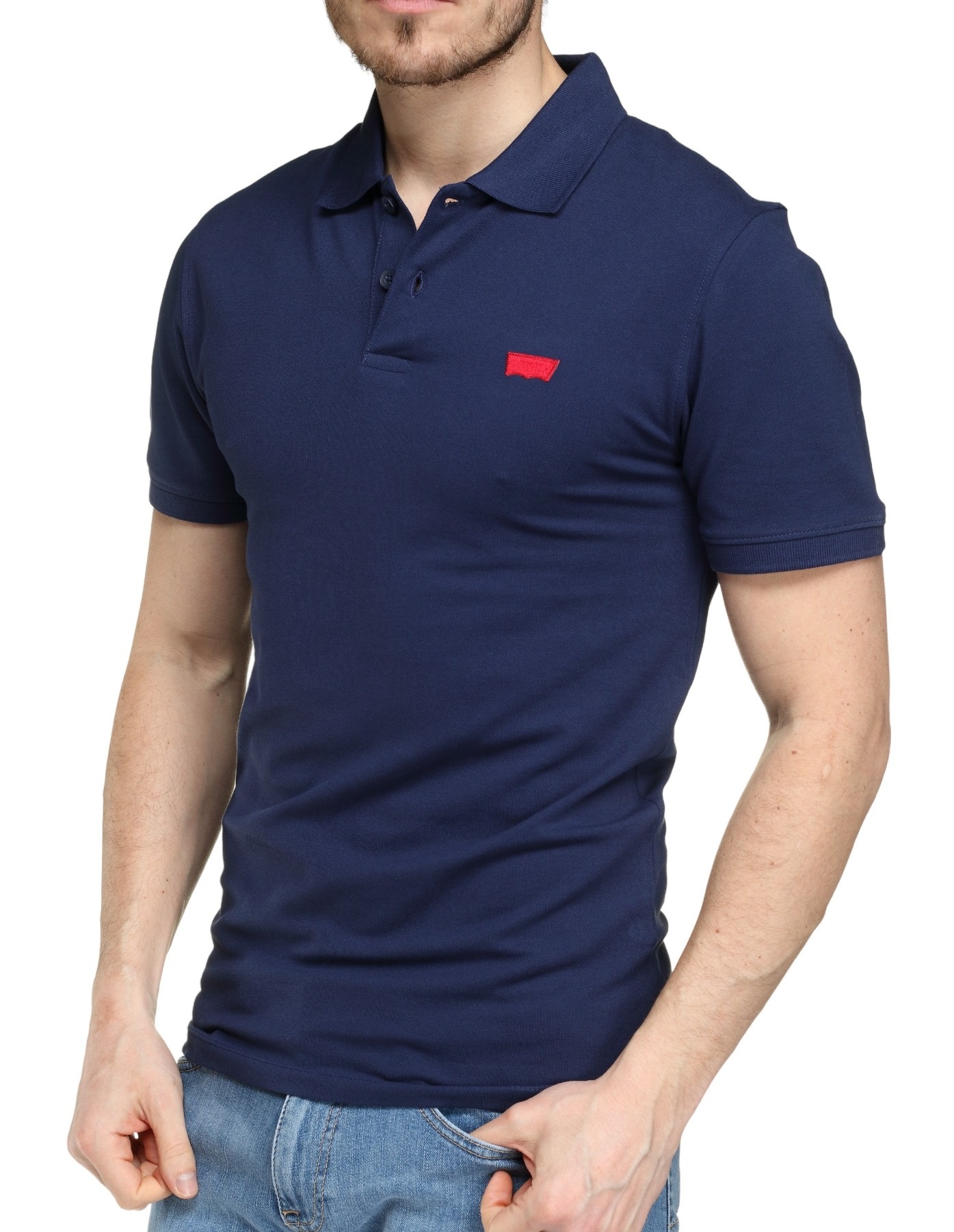 Поло Levis Slim Housemark Polo Red A4842-0003 — Спортивный стиль